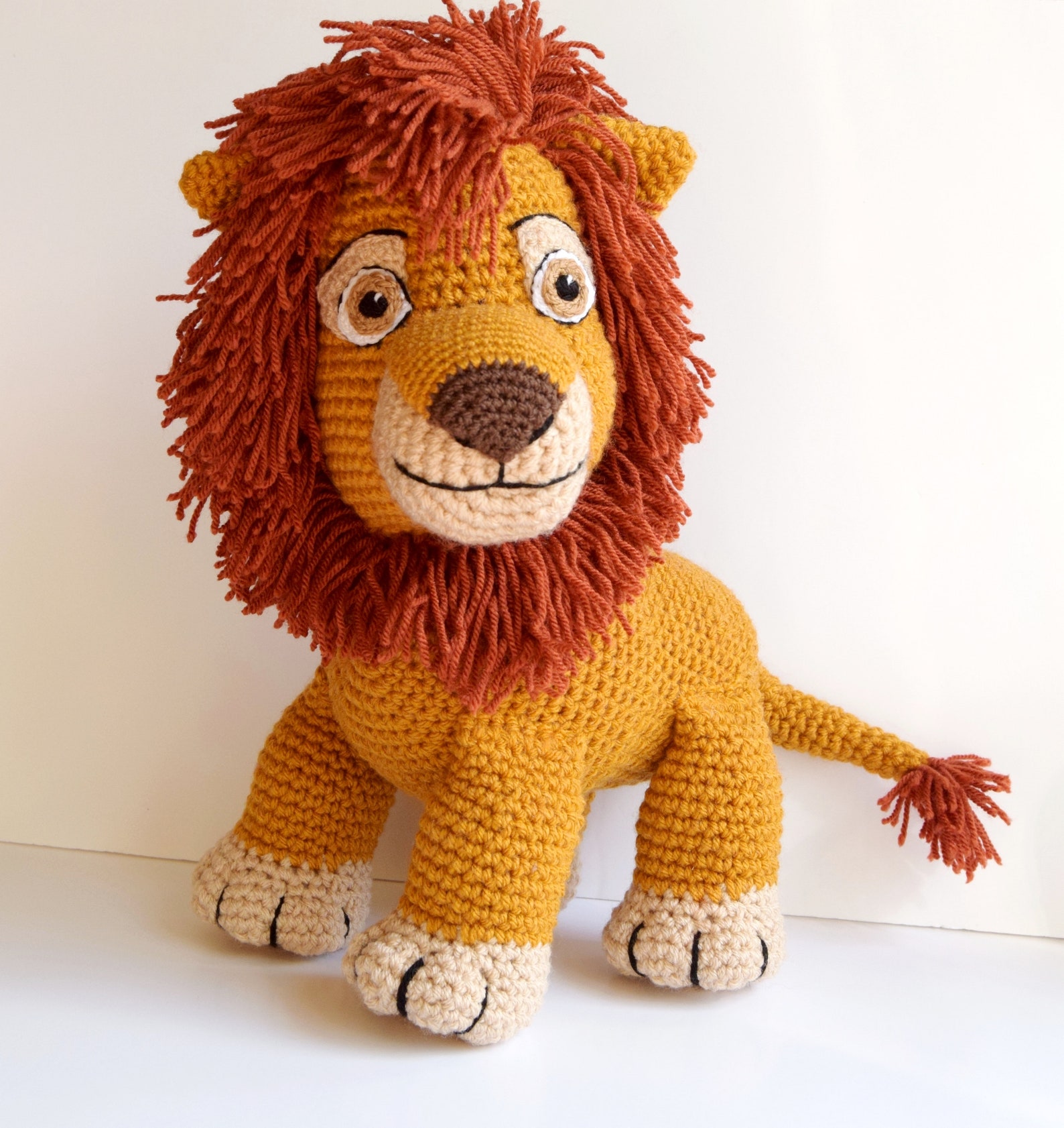 Simba the Lion King Crochet Pattern in Polish / Crochet Lion Amigurumi ...