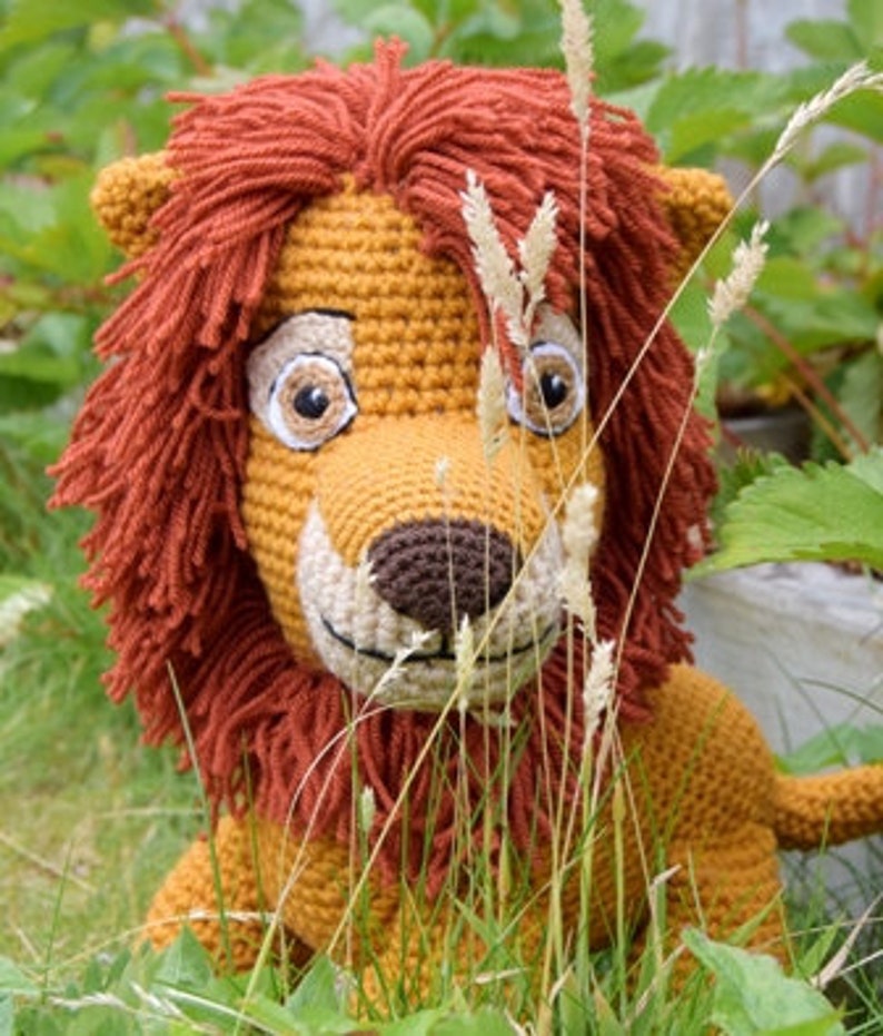 Simba the Lion King Crochet Pattern in Polish / Crochet Lion Amigurumi ...