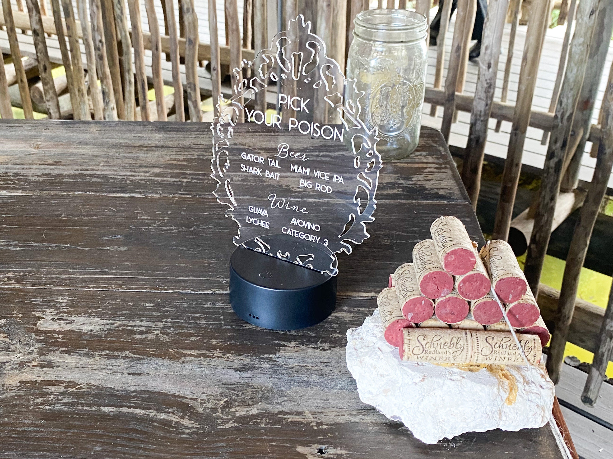 Bar Menu Lighted Sign | Etsy