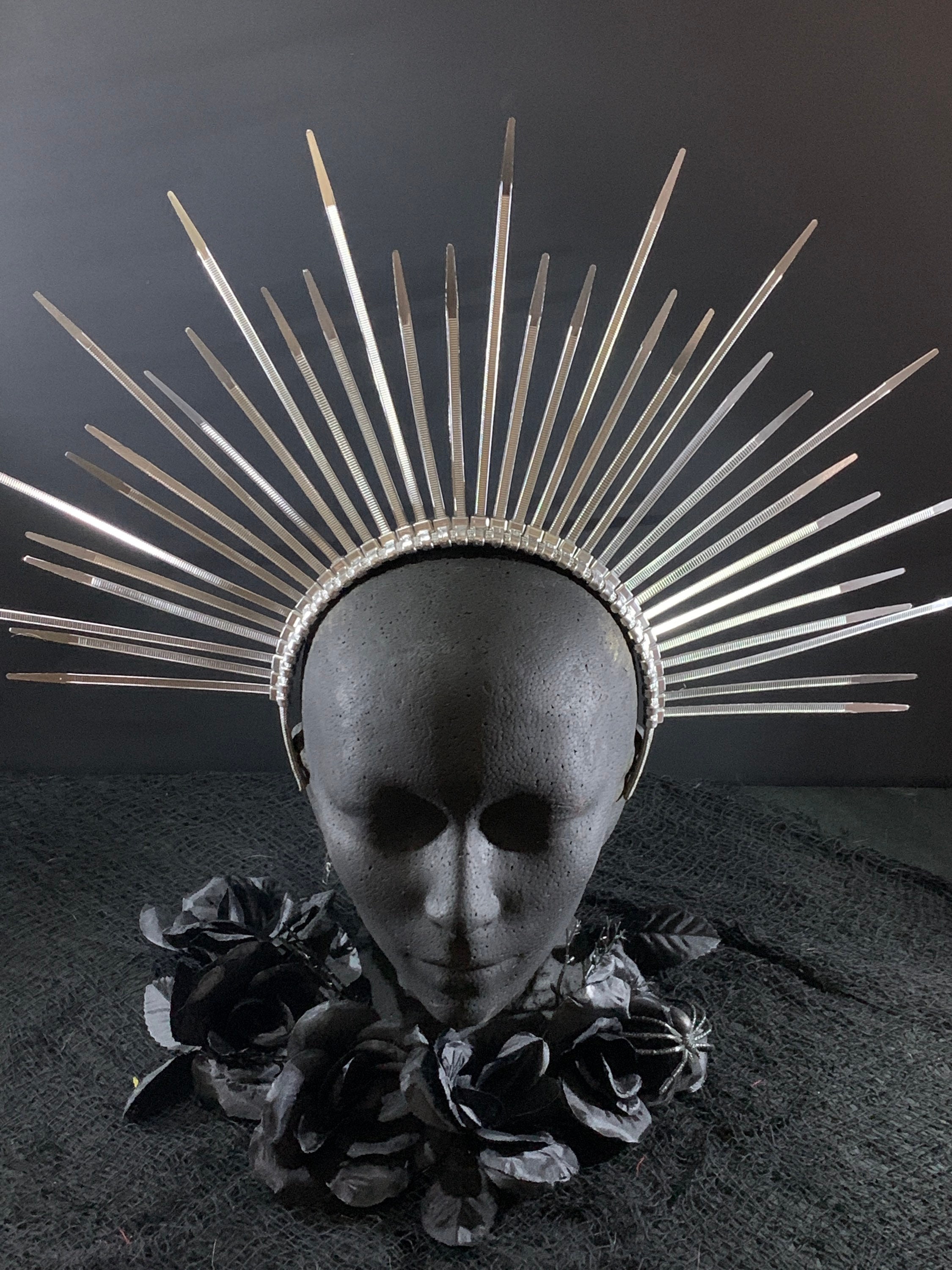 Sunburst Halo Gold Spiked Crown Headpiece / Necklace | Etsy