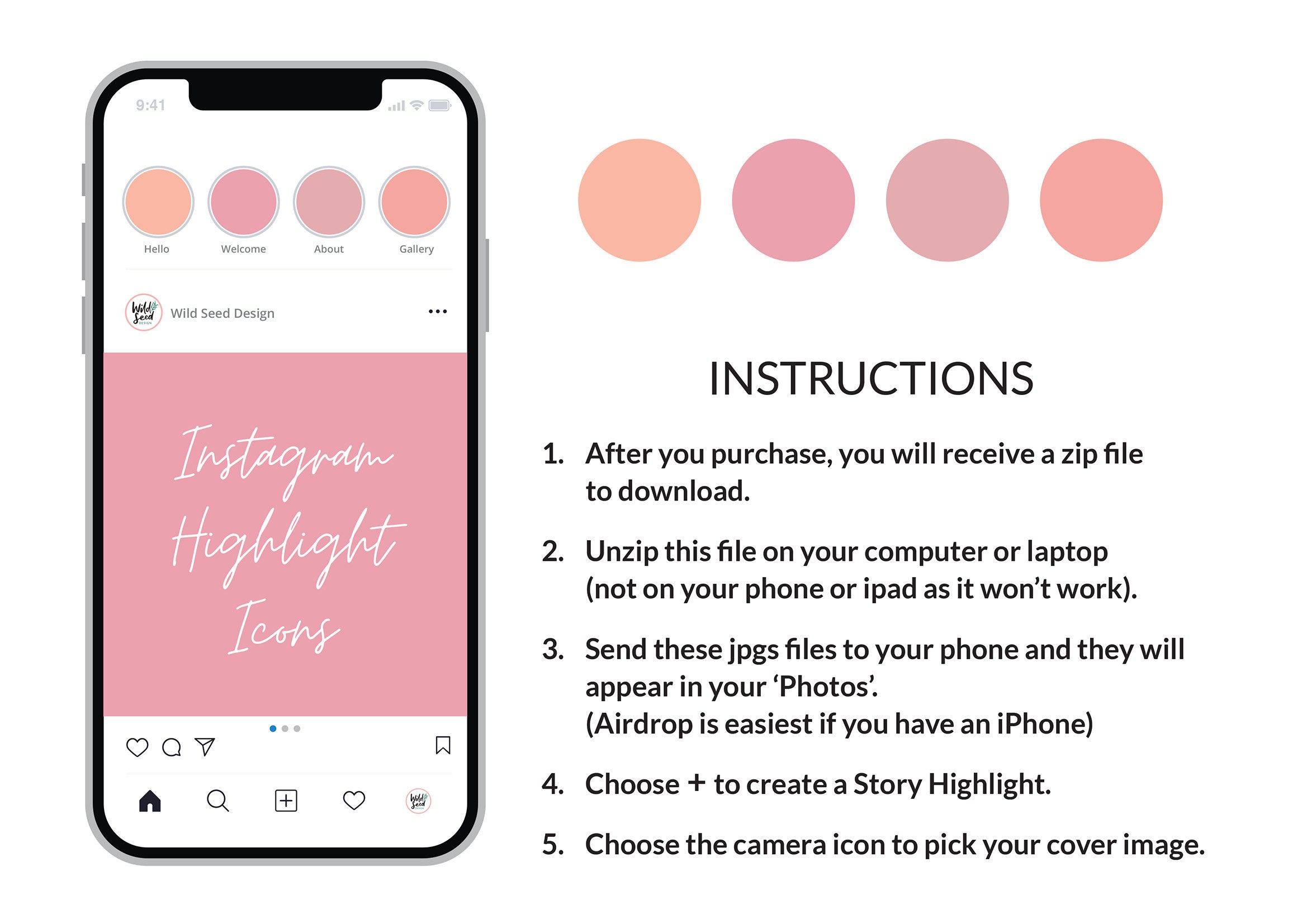30 Instagram Story Highlight Icon Covers Pink Color Icons Pink Colour ...