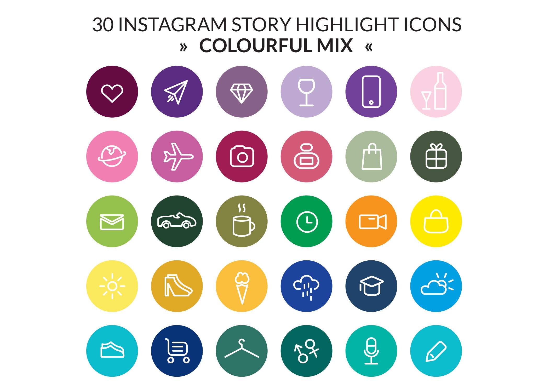 30 Instagram Story Highlight Icon Covers Mix Color Icons Etsy Australia 30-instagram-story-highlight-icon-covers-mix-color-icons-etsy-australia