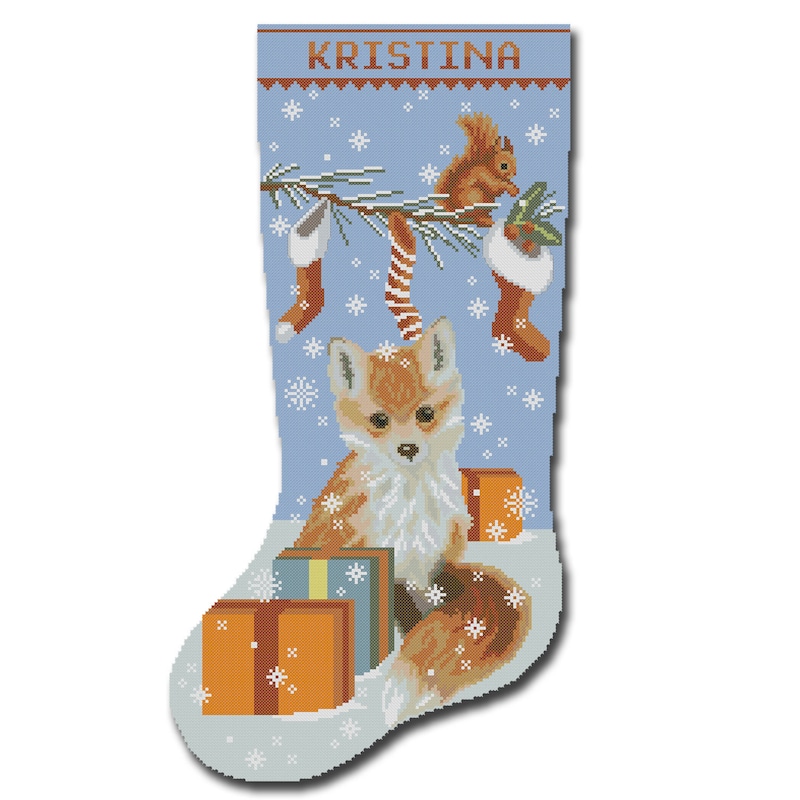 Christmas Stocking Fox - Etsy