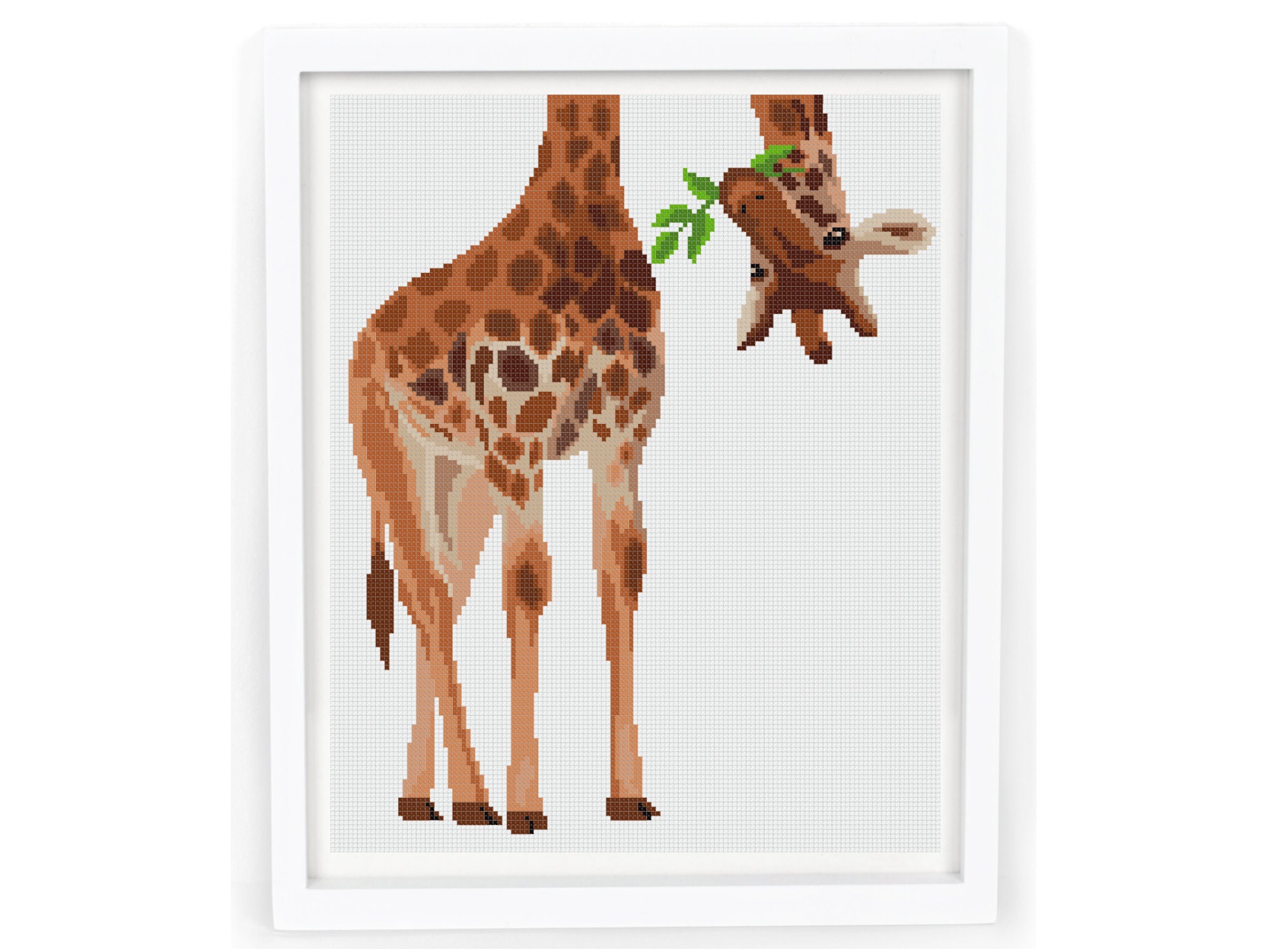 Cross Stitch Pattern Pdf Funny Giraffe Modern Counted Cute Etsy