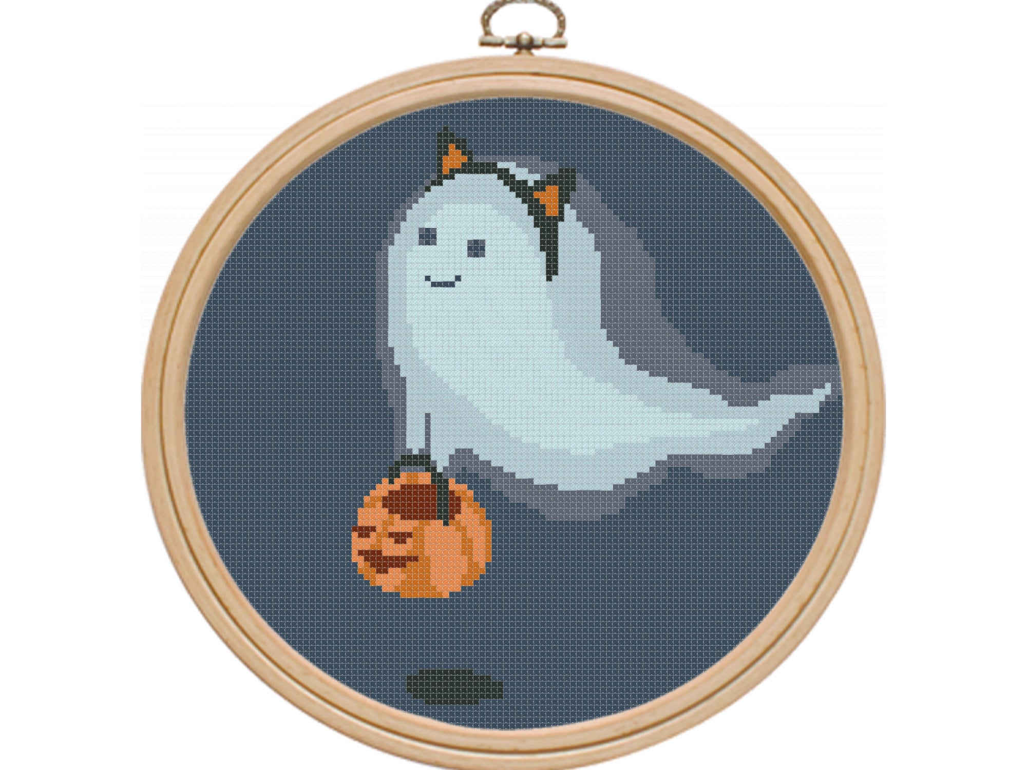 Cross Stitch Pattern Pdf Halloween Ghost Modern Counted Easy - Etsy