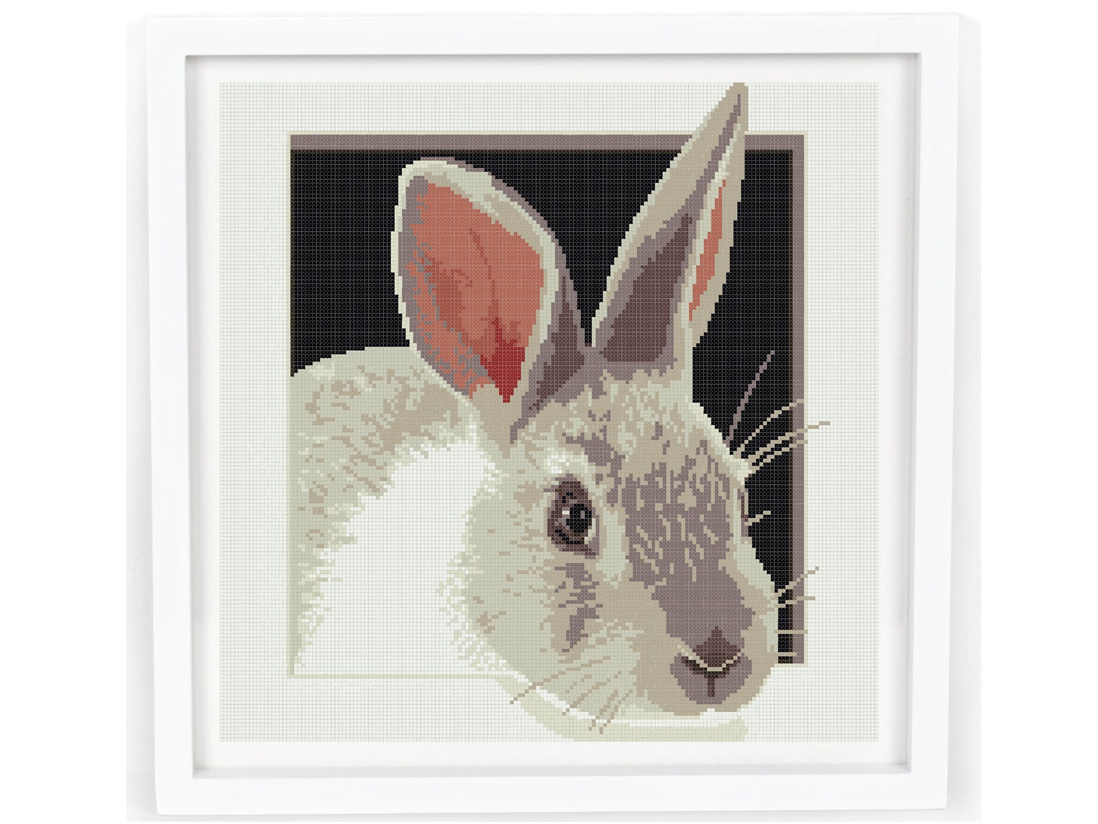 Cross Stitch Pattern Pdf Rabbit Cross Stitch Modern Cross | Etsy