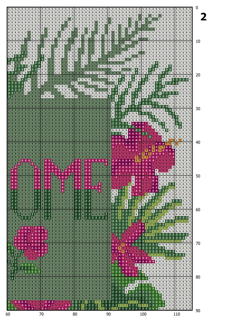 Cross Stitch Pattern Welcome PDF Modern Counted Easy Flowers - Etsy