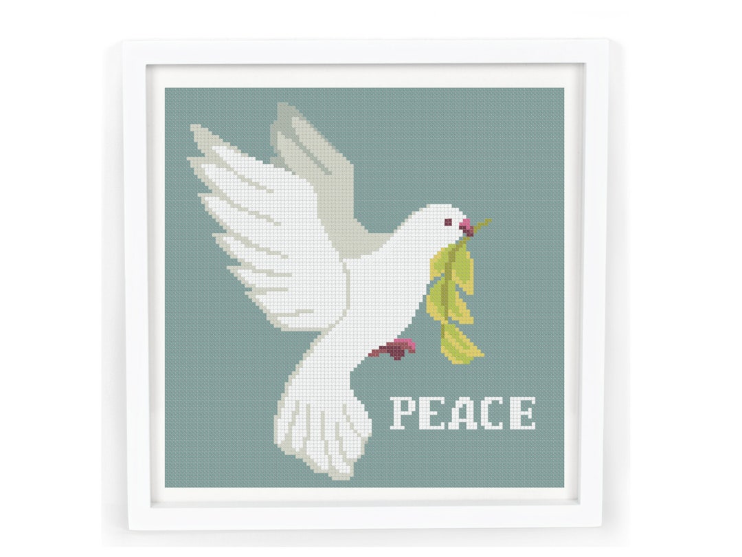 Cross Stitch Pattern Pdf, White Dove Modern Counted Easy Cross Stitch ...
