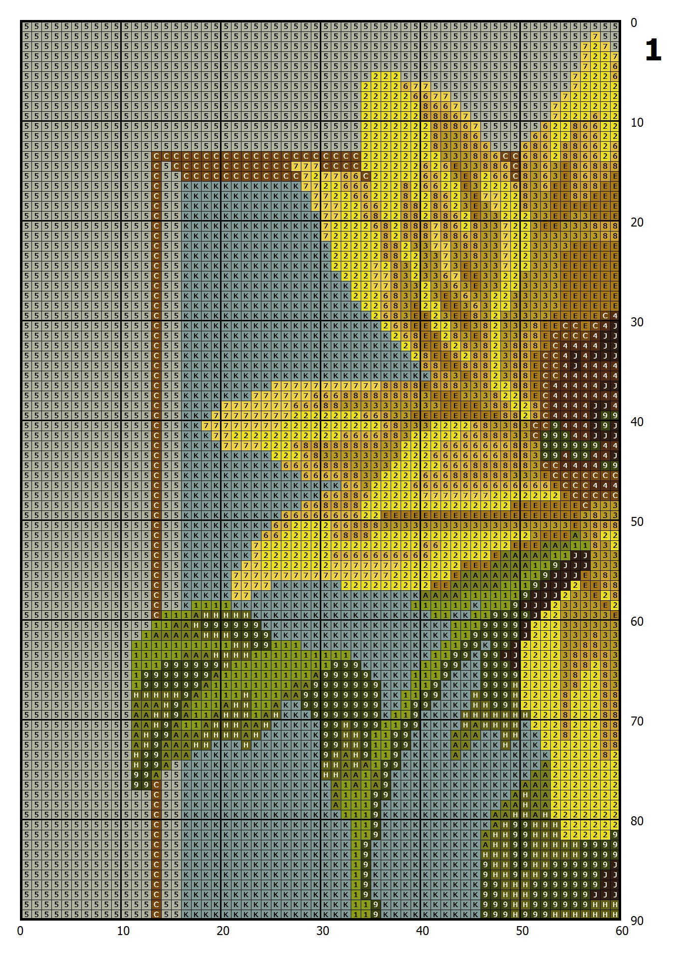 Cross Stitch Pattern Flowers Pdf, Modern Counted Easy Sunflower Simple ...