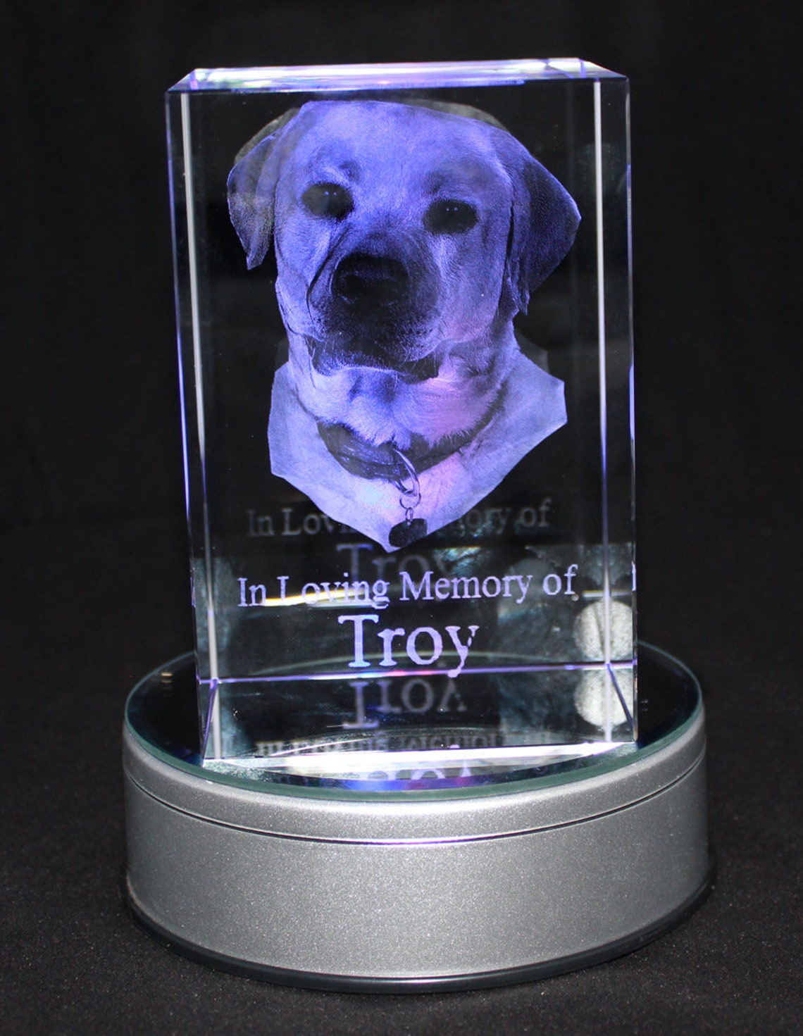 Personalised Lasered 3D Photo Crystal Extra Large 120x80x80mm - Etsy