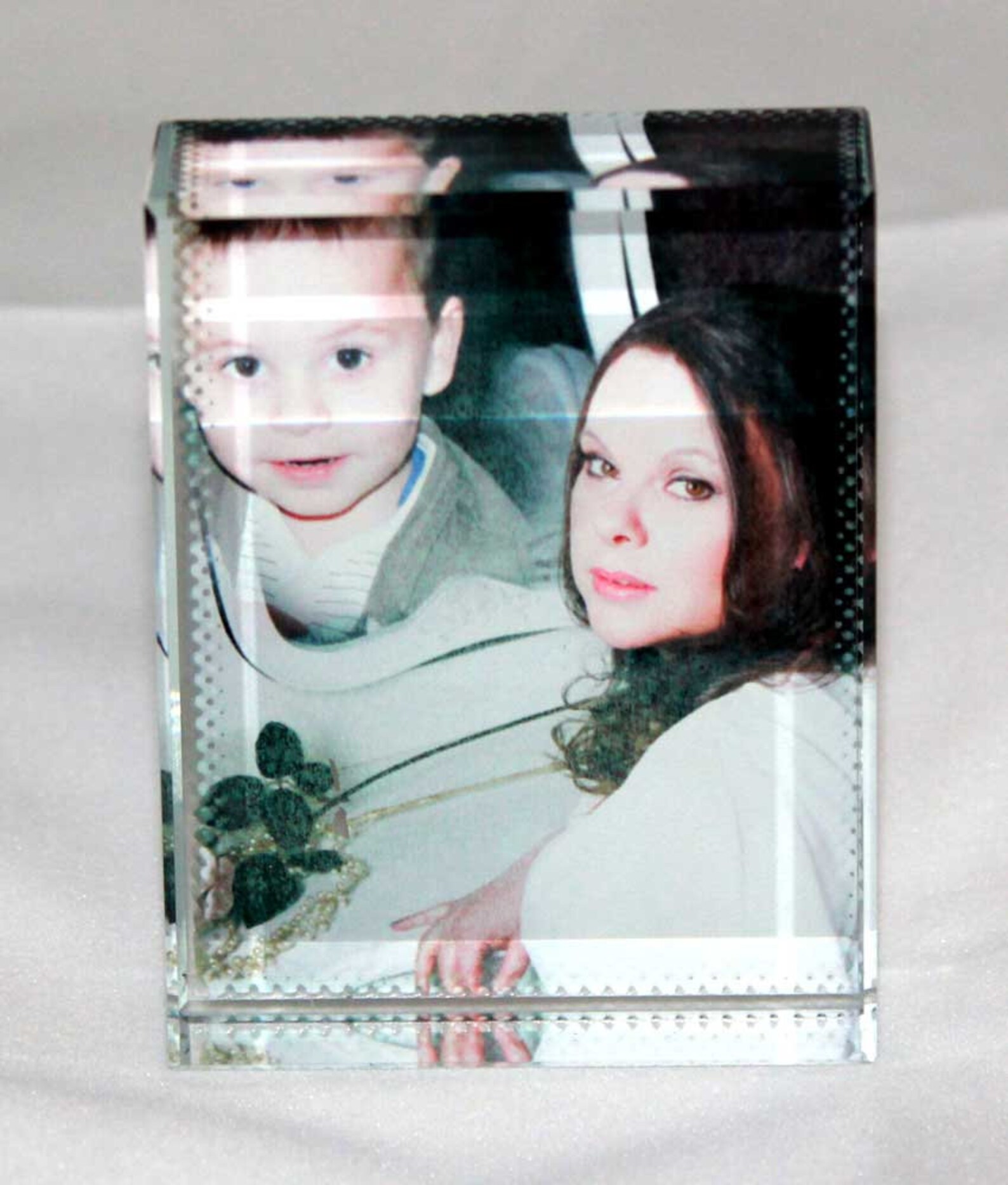 Personalised Small Rectangular Photo Crystal Glass Block - Etsy