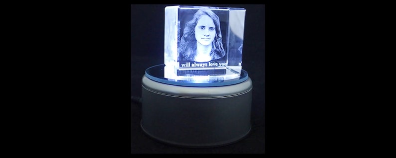 Personalised Lasered 3D Cube Photo Crystal Small 50x50x50mm - Etsy