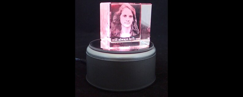 Personalised Lasered 3D Cube Photo Crystal Small 50x50x50mm - Etsy