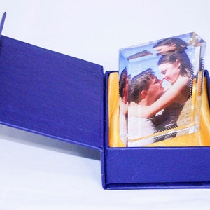 Personalised Small Rectangular Photo Crystal Glass Block - Etsy
