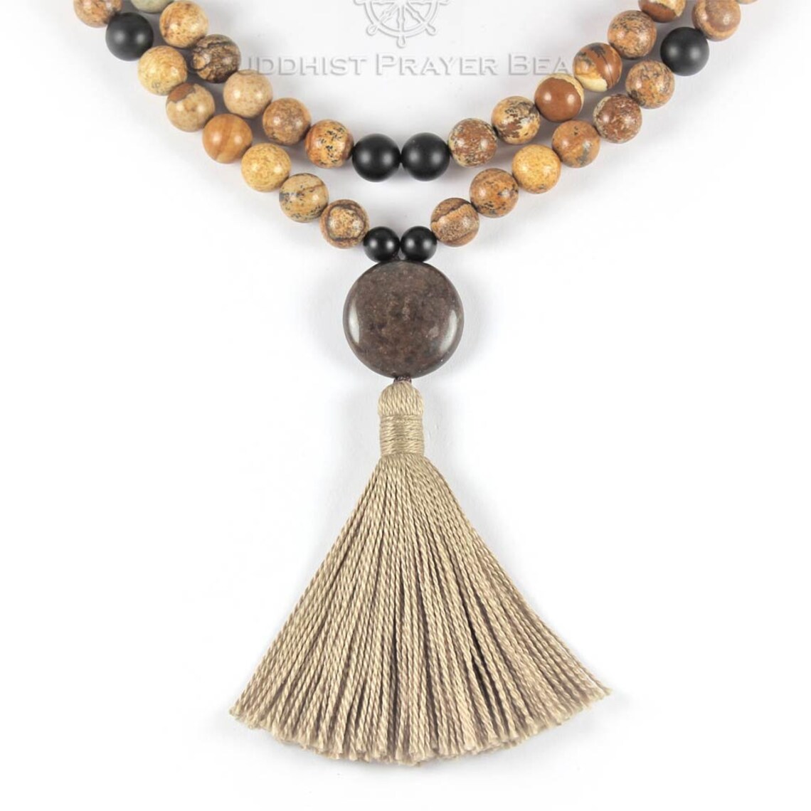 Picture Jasper Mala | Picture Jasper Mala Beads | Meditation Mala ...