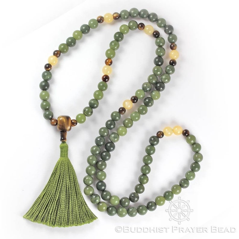 Jade Mala | Green Tara Mala | Buddhist Prayer Beads | Mala Beads ...