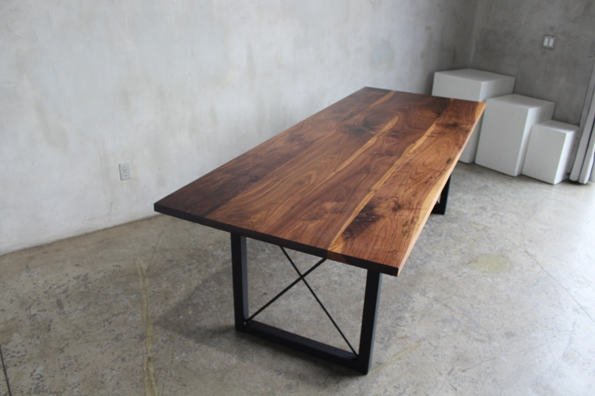 Walnut Dining Table, 8 Person Large Dining Table - Etsy