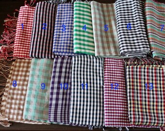 Cambodian Scarf Khmer Kroma Handmade Scarf Coton Cotton - Etsy