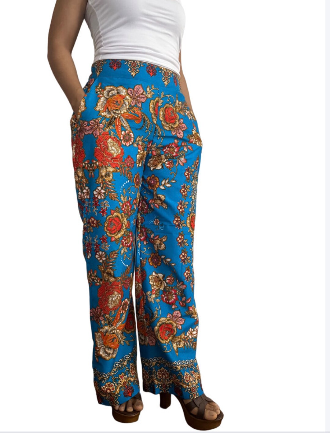 Sarong Pant Elastic Southeast Asian Pant With Pockets,cambodian Thai ...