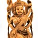 Saraswati Statue in Wood Goddess of Learning Idol/murti/carving in High Quality Kadam Wood 8 in ...