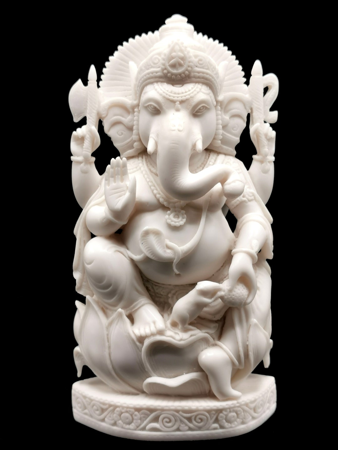Ganesh Statue in High Quality Resin 8 Inches Ganpati - Etsy