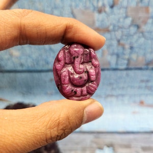 Ruby Ganesha Carving for Pendant Uniting Tradition With Modern ...