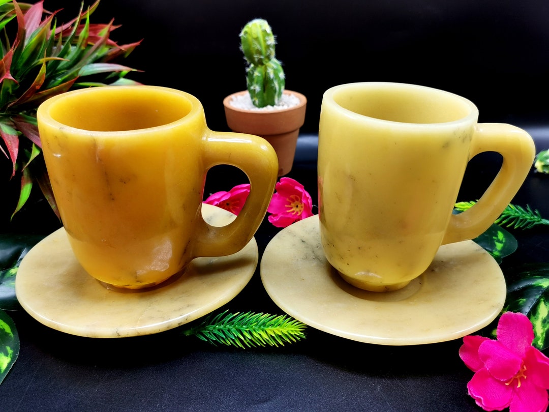 Beautiful Yellow Jade Tea Cup & Saucer ONLY 1 Cup and 1 Saucer - Etsy