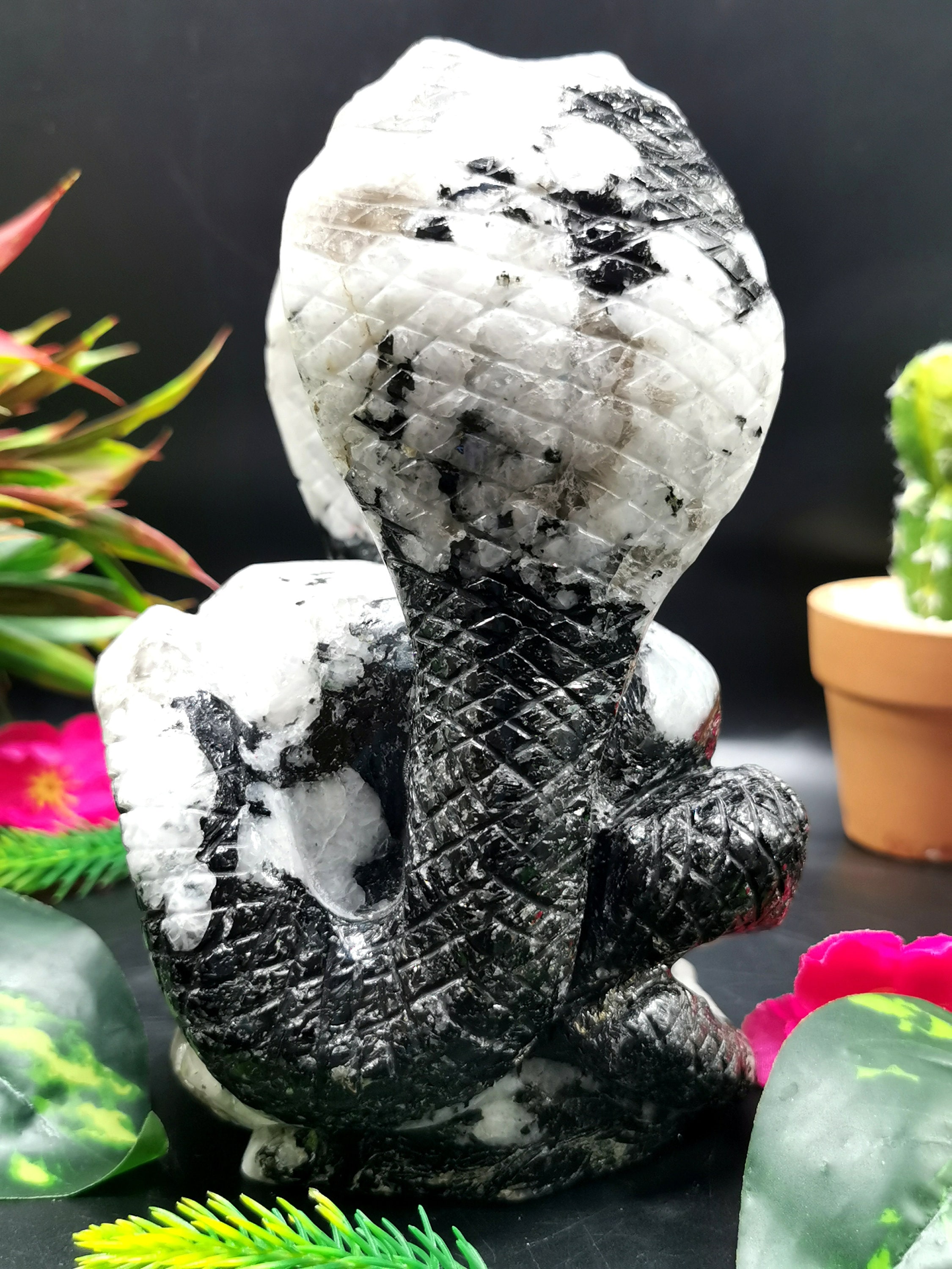 Unique Carving of a Pair of Cobra Snakes With Raised Hood in | Etsy