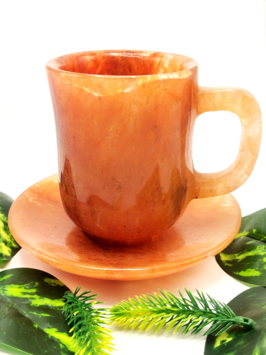 Beautiful Red Quartz Tea Cup & Saucer ONLY 1 Cup and 1 Saucer - Etsy