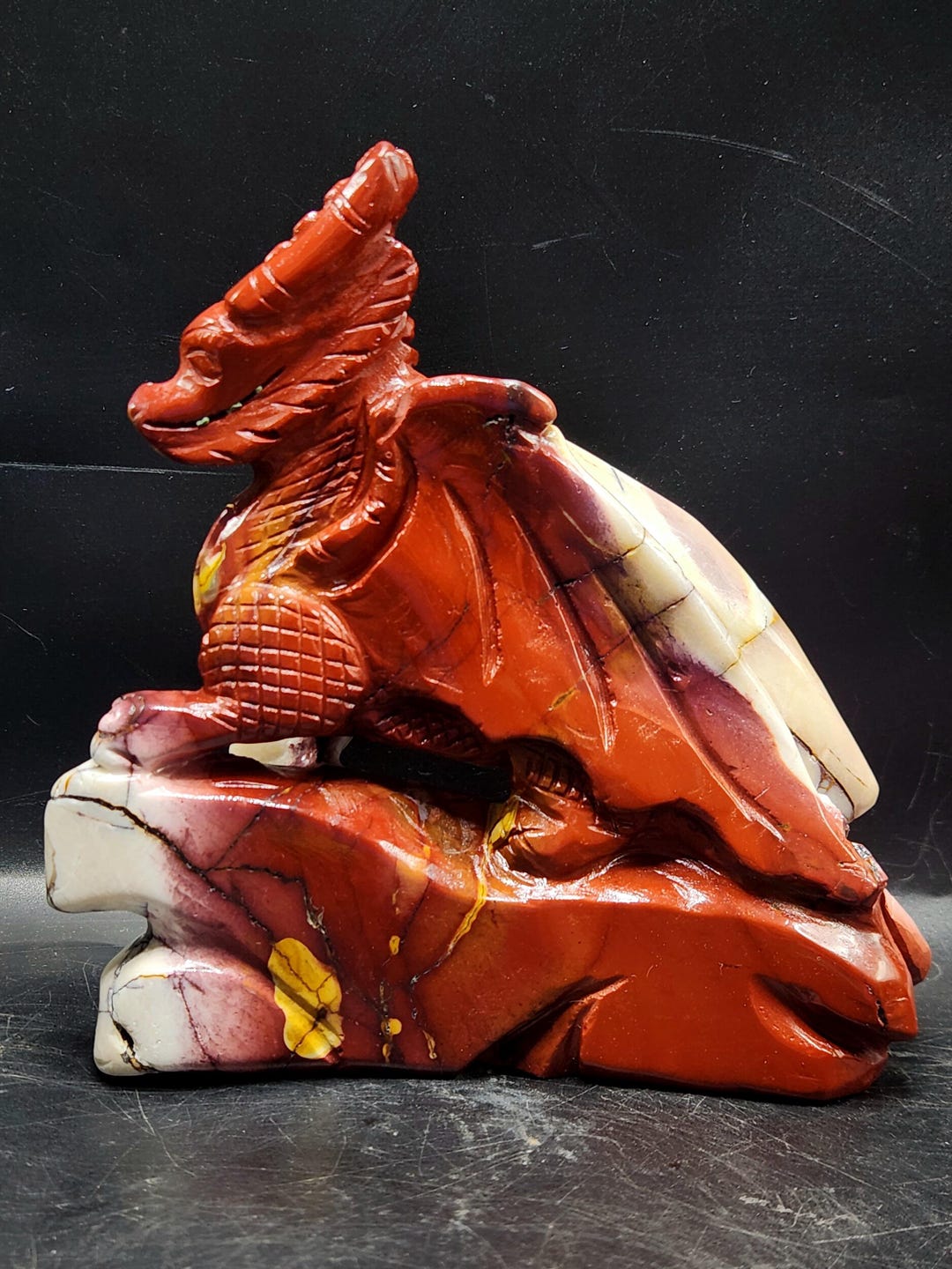 Mookaite Dragon Carving – A Bold Symbol of Strength, Protection, and ...