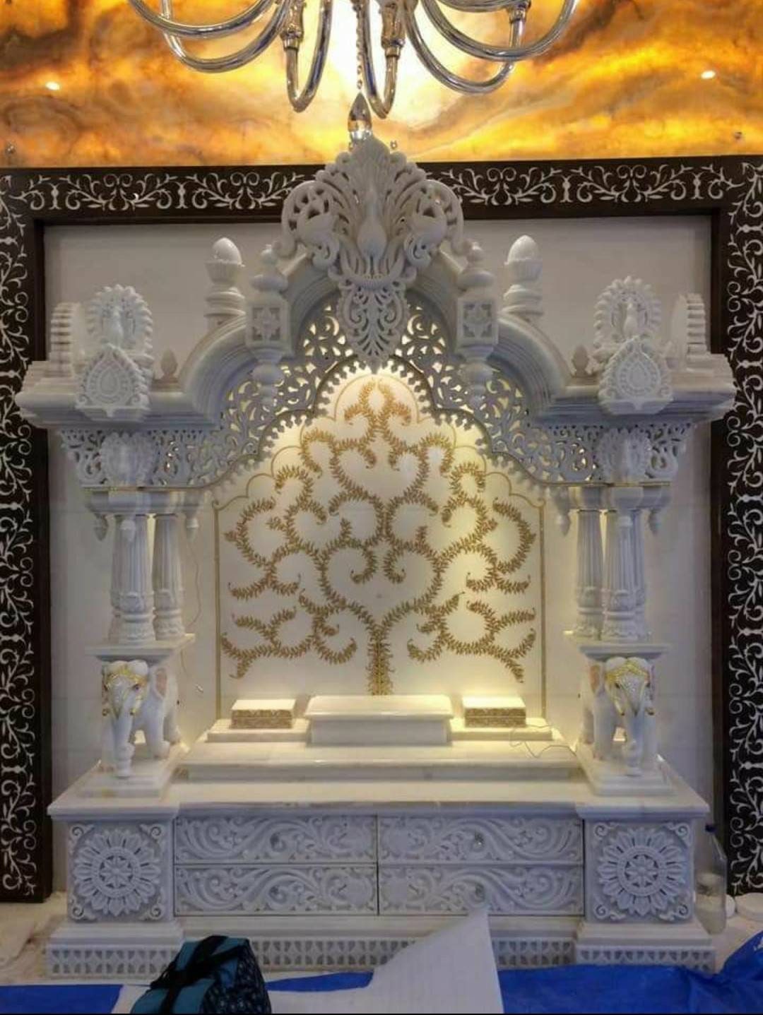 White Marble Temple/makrana Marble Temple - Etsy