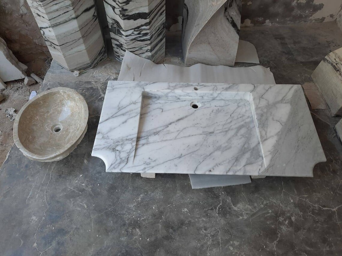 Marble Wash Basin Countertop Basin - Etsy