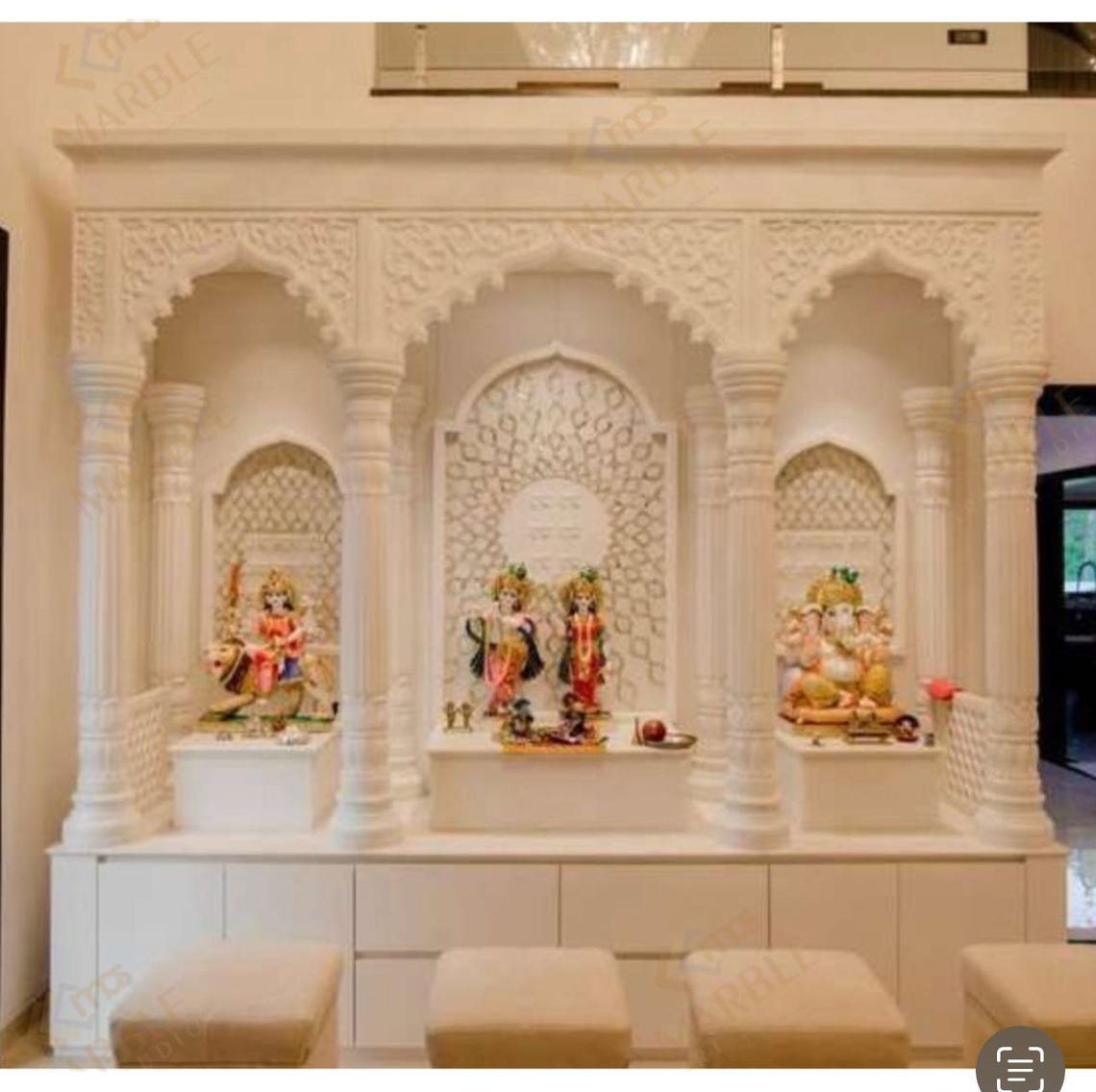 Big Marble Temple, White Marble Temple, House Marble Temple - Etsy