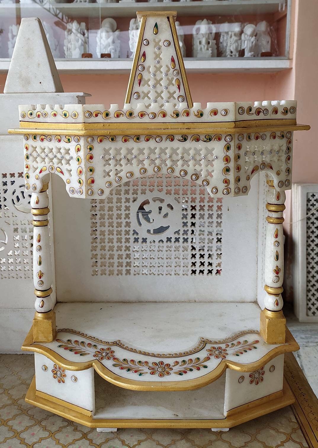 Small Marble Temple, White Marble Temple for Home,office,religious ...