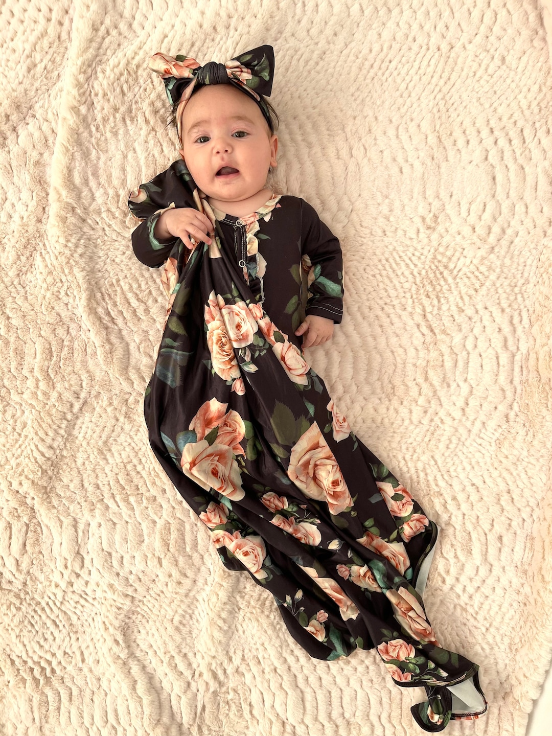 Maternity Robe Mommy Robe and Swaddle Set Mom and Baby - Etsy