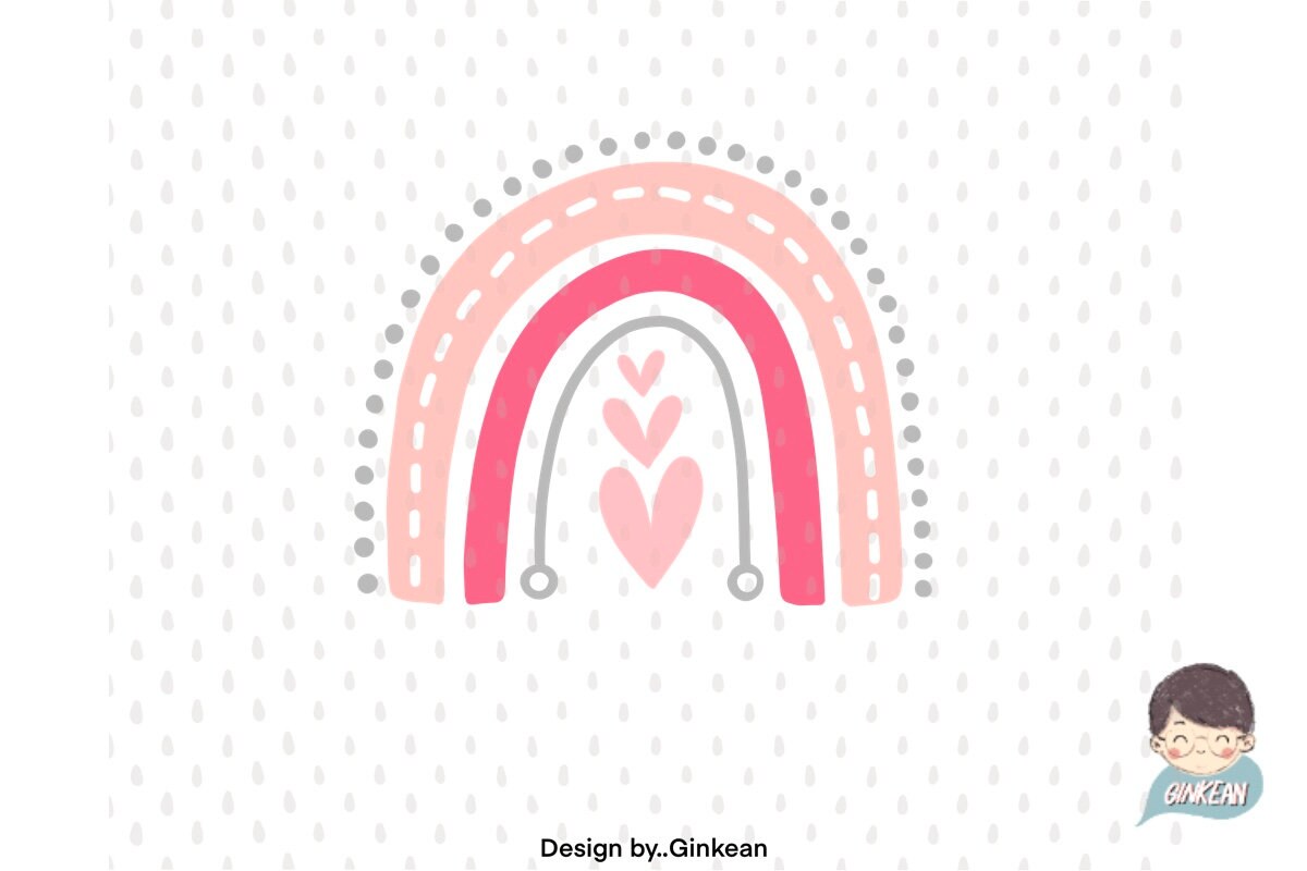 Valentine Rainbows Rainbow Png Boho Rainbow Png File - Etsy