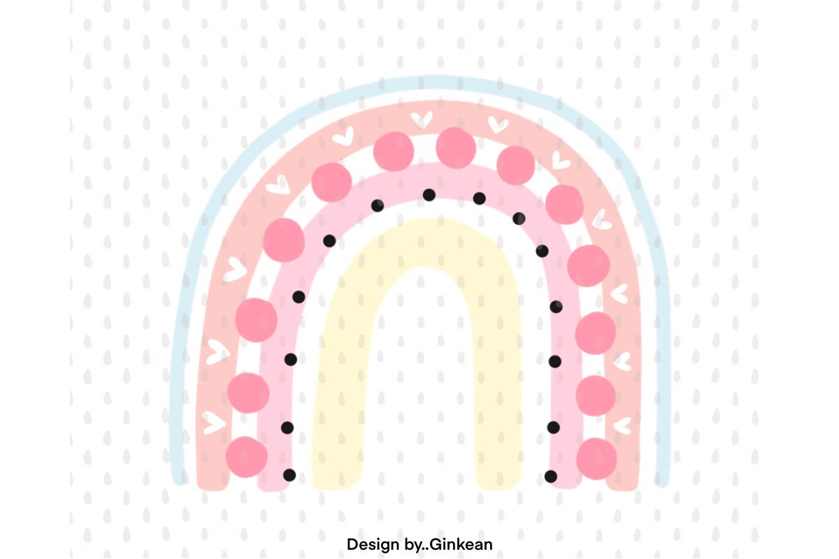 Bright Rainbow Bright Rainbow Clipart Rainbow Png Png | Etsy