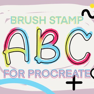 Alphabet Procreate Brush Stamp, Procreate Brushes, Brushes, Brush Stamp ...
