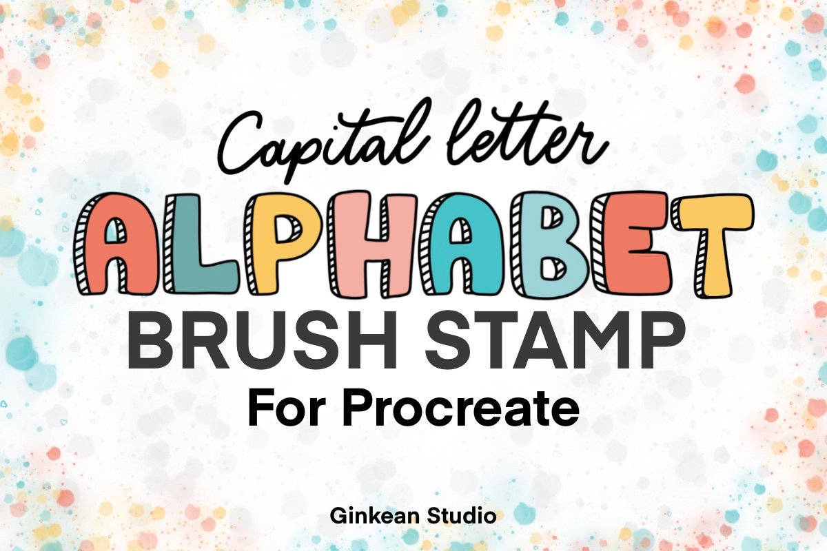 Procreate Alphabet Brush Stamps: 26 Letter Stamps (digital Download) - Etsy