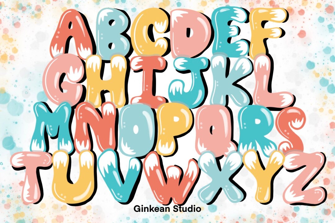 Procreate Letter Stamp, 26 Alphabets Brush Stamp Procreate, Procreate ...