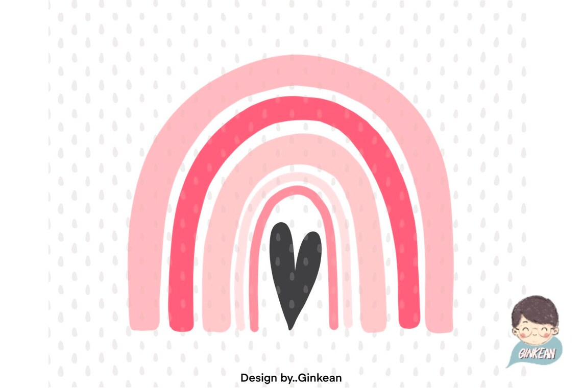 Bright Rainbow Png Rainbows Clipart Boho Valentines Boho - Etsy