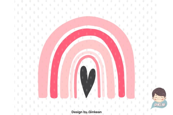 Bright Rainbow Png Rainbows Clipart Boho Valentines Boho - Etsy