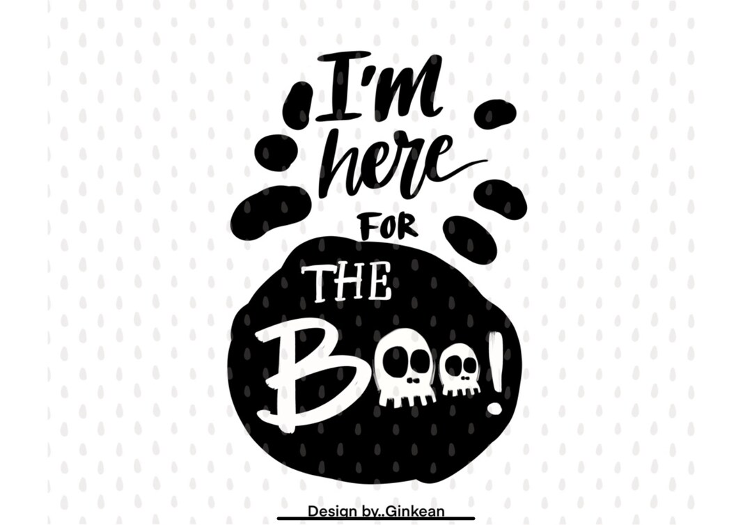 Estoy aquí para el boo svg esp png jpg archivo, archivo digital ...