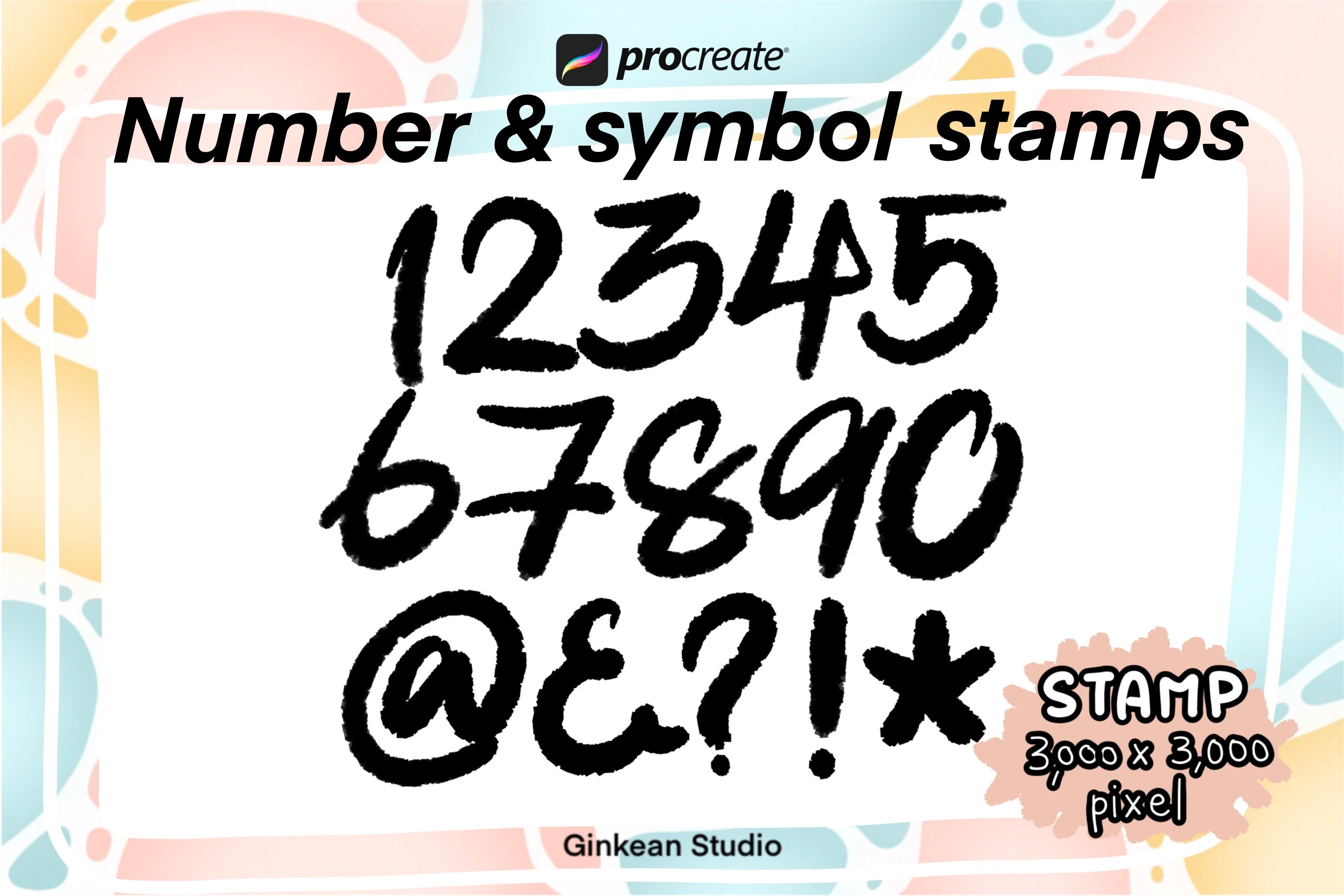 Procreate Brushes, 26 Alphabets Brush Stamp Procreate, Procreate Letter ...