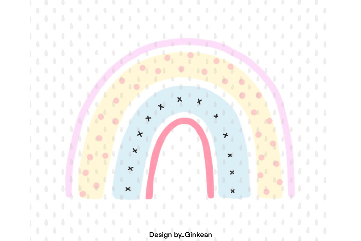 Bright Rainbow Bright Rainbow Clipart Rainbow Png Png | Etsy