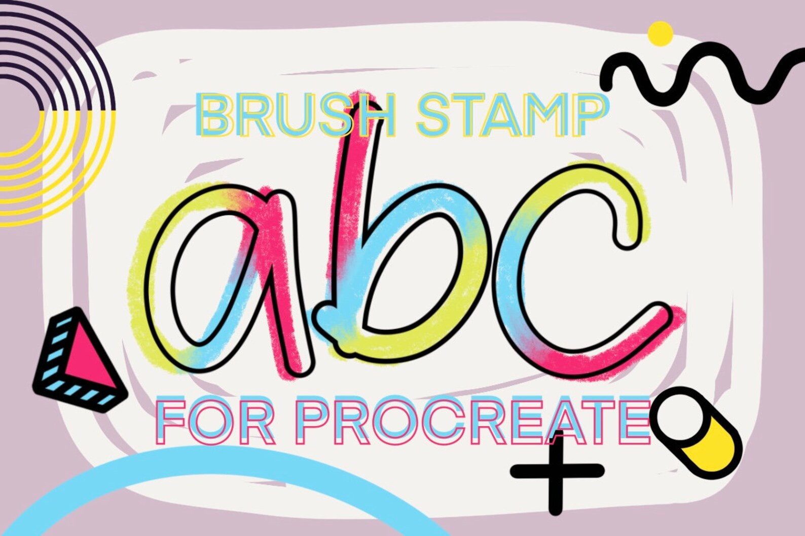 Alphabet Procreate Brush Stamp, Procreate Brushes, Brushes, Brush Stamp ...