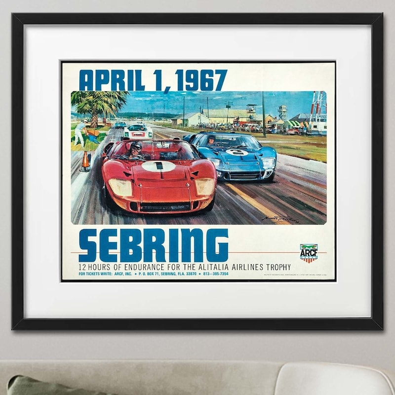 Vintage Race Poster - Etsy