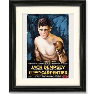 Vintage 1921 Boxing Poster - JACK DEMPSEY - Heavyweight Championship ...