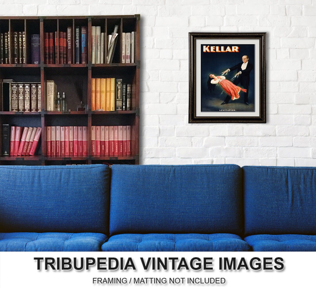 1894 Kellar the Magician Poster Art Levitating Woman | Etsy