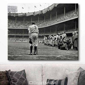 Babe Ruth Baseball Wall Art Dad Gift for Him Sports Poster Mens Wall ...